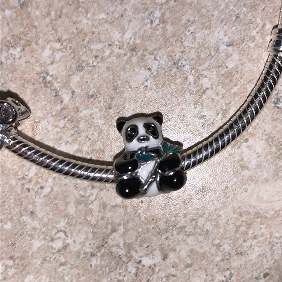 Pandora | Accessories | Pandora Bracelet With Panda Charm And Diamond ...